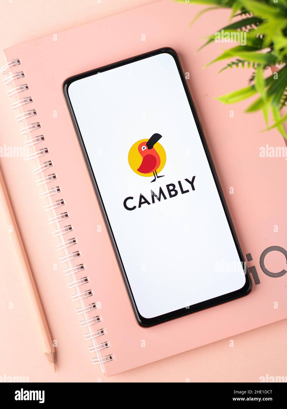 West Bangal, India - January 7, 2022 : Cambly logo on phone screen ...