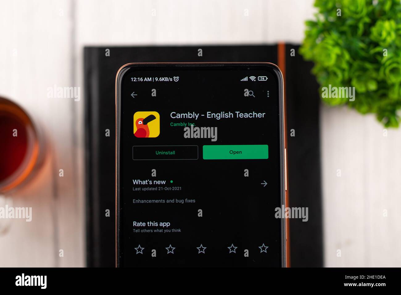 West Bangal, India - January 7, 2022 : Cambly logo on phone screen ...