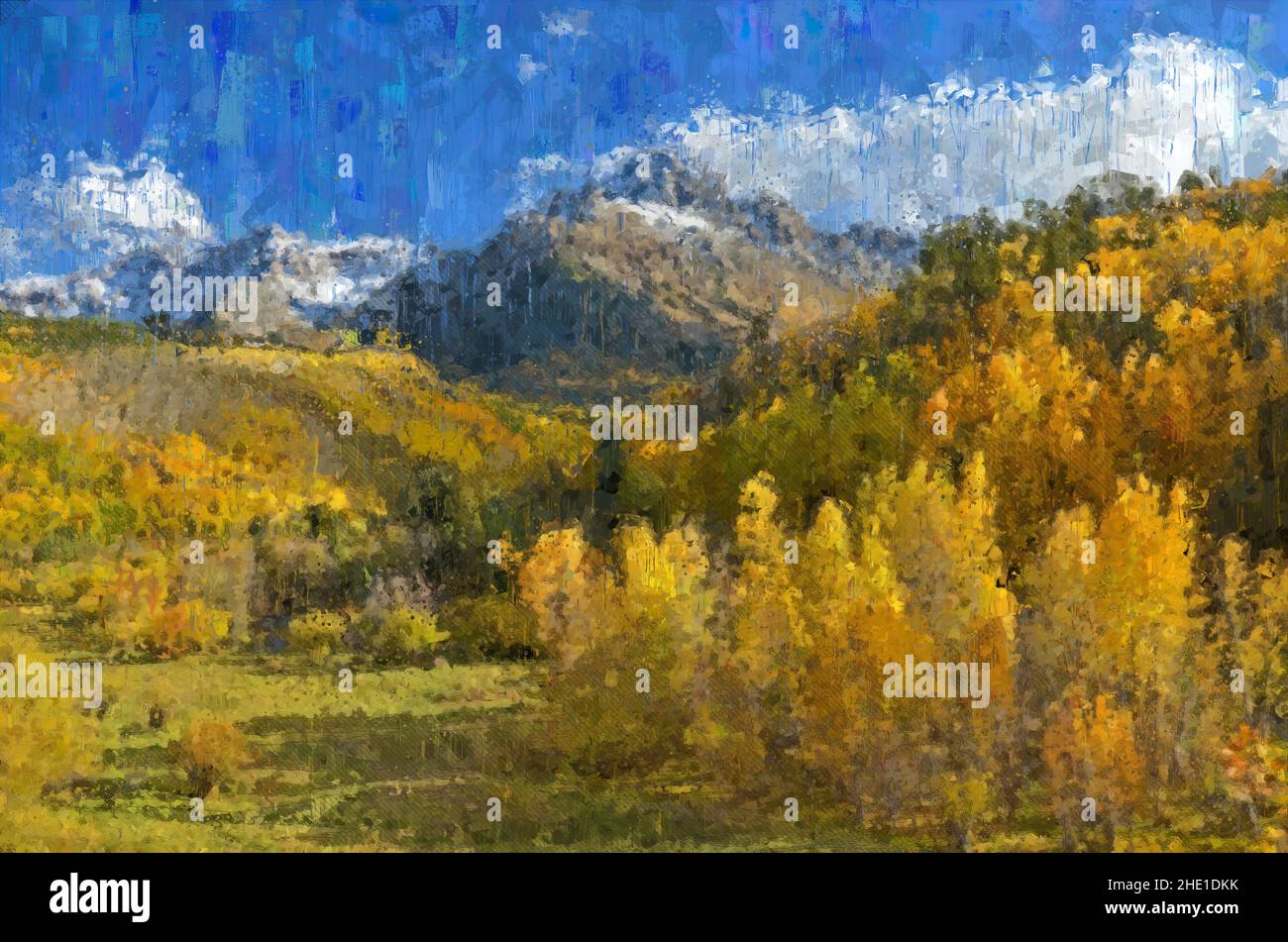 Nature Impressionism Painting Stock Photo - Alamy