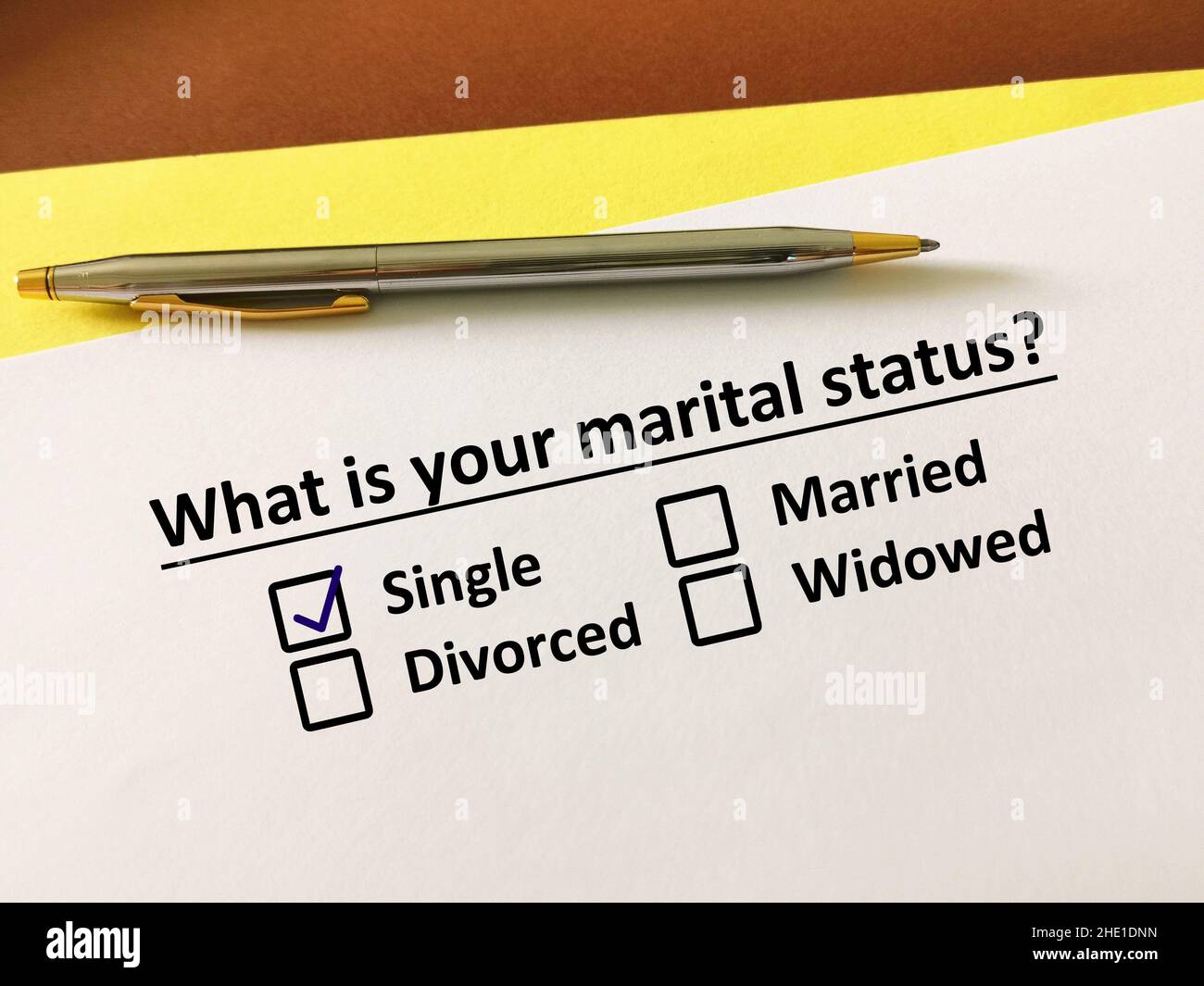 Marital status single hi-res stock photography and images - Alamy