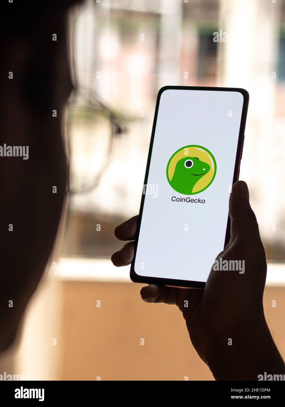 West Bangal, India - January 7, 2022 : CoinGecko logo on phone screen ...