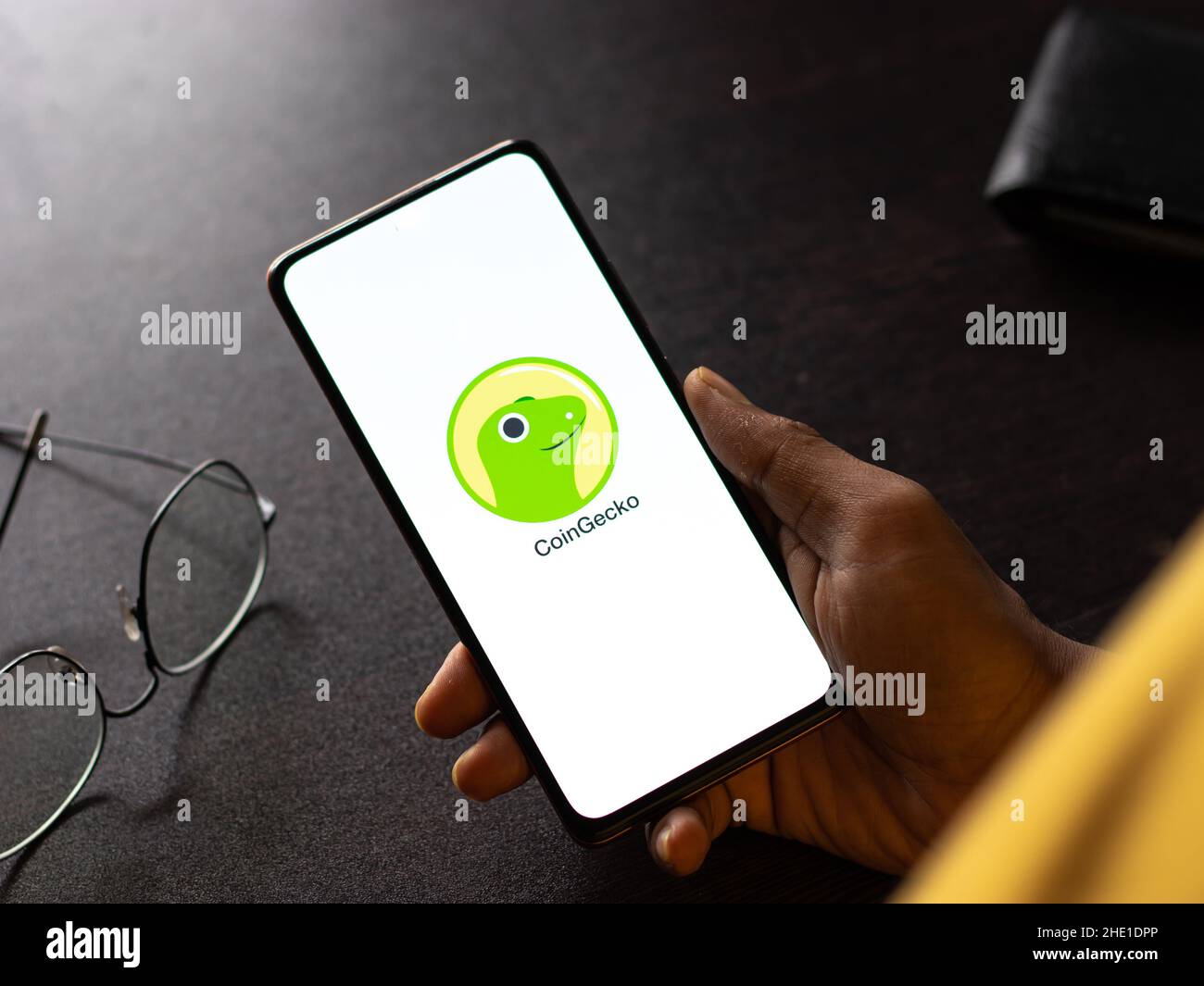 West Bangal, India - January 7, 2022 : CoinGecko logo on phone screen ...