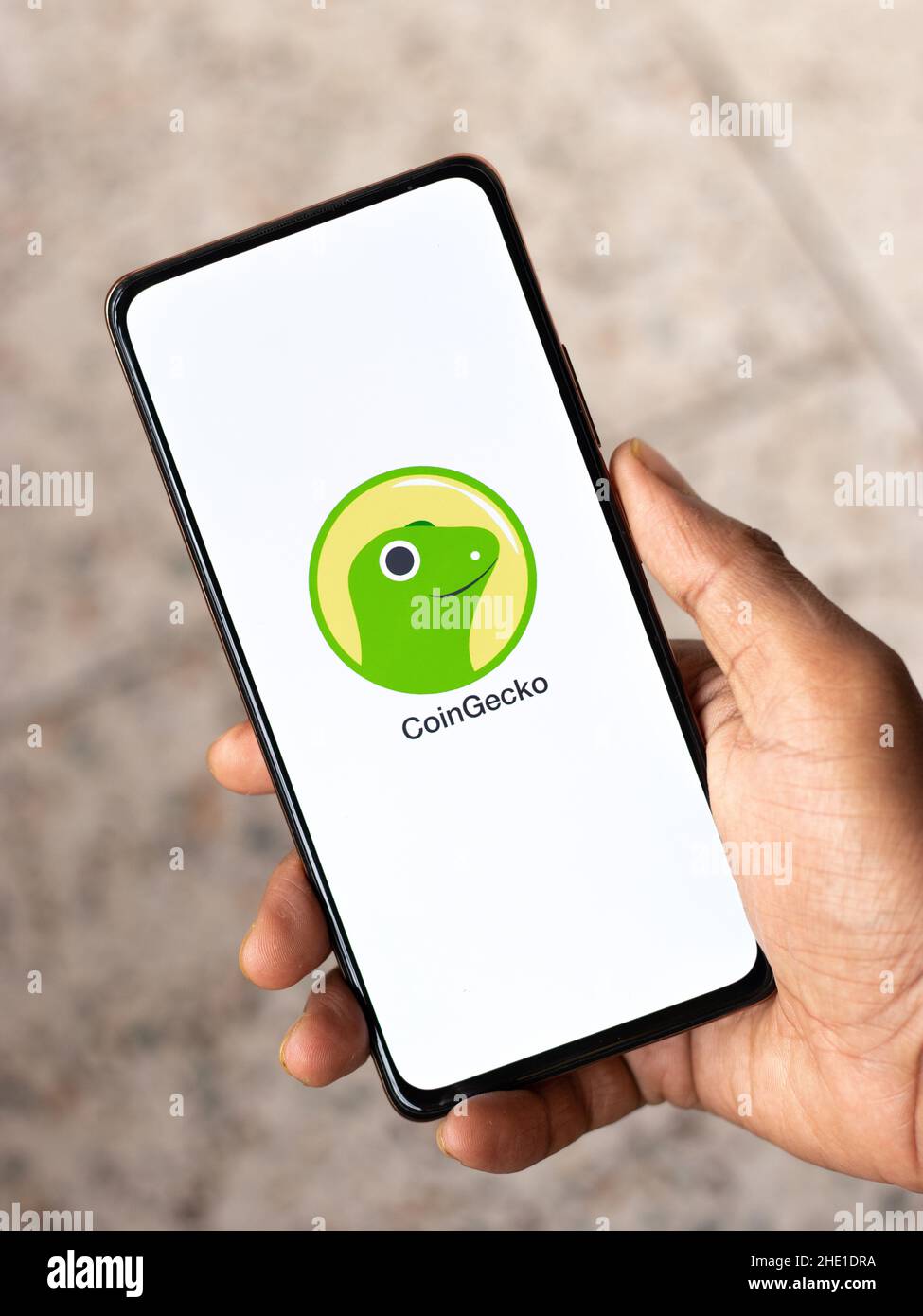 West Bangal, India - January 7, 2022 : CoinGecko logo on phone screen ...
