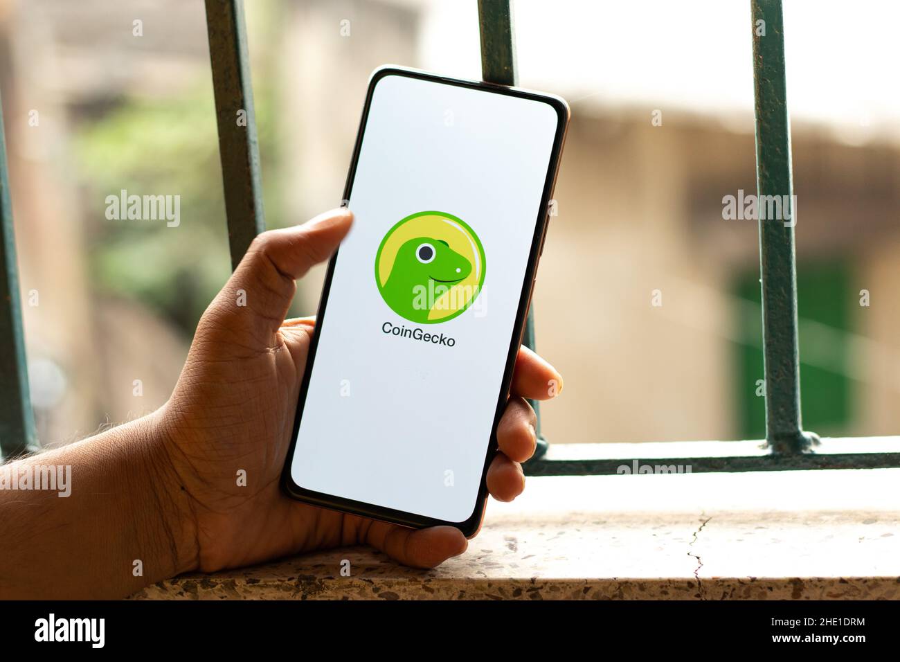 West Bangal, India - January 7, 2022 : CoinGecko logo on phone screen ...