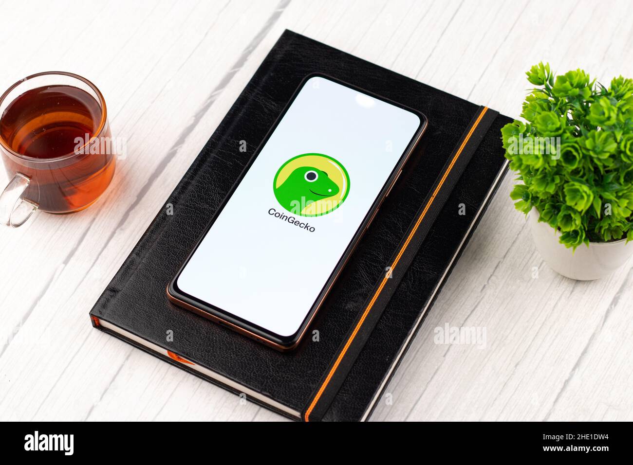 West Bangal, India - January 7, 2022 : CoinGecko logo on phone screen ...