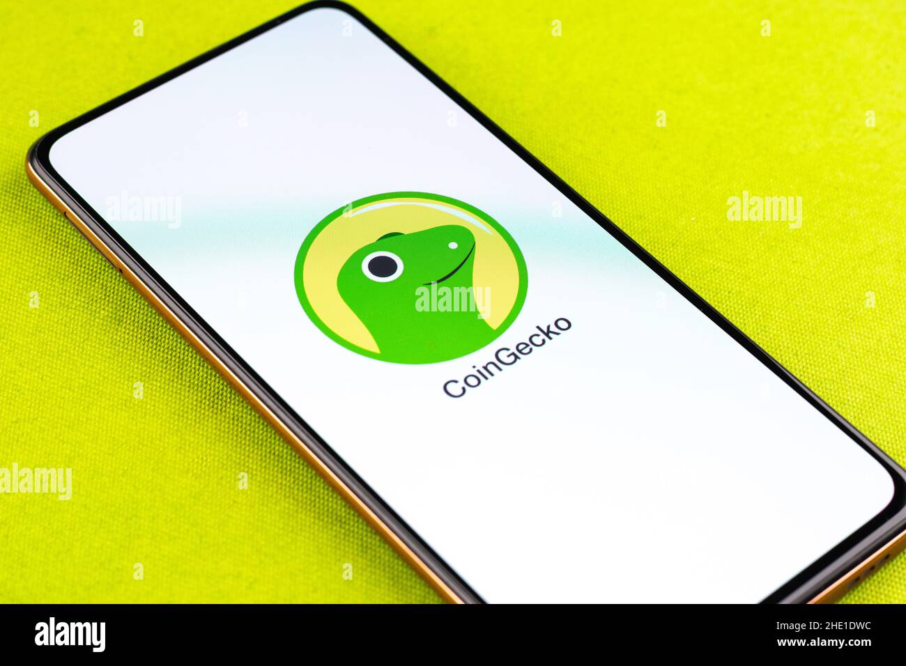 West Bangal, India - January 7, 2022 : CoinGecko logo on phone screen ...