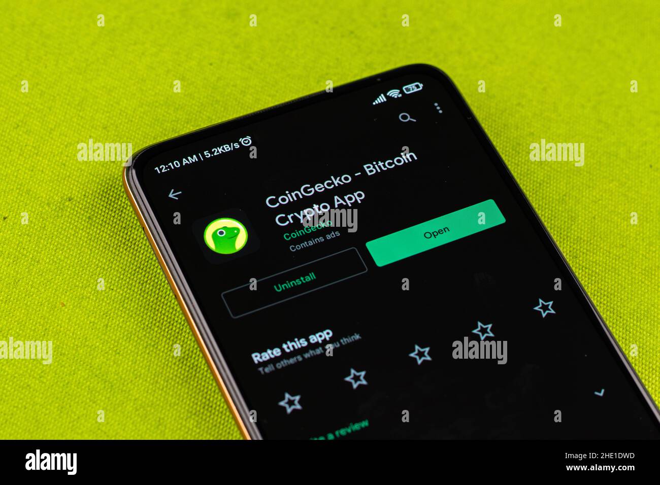 West Bangal, India - January 7, 2022 : CoinGecko logo on phone screen ...