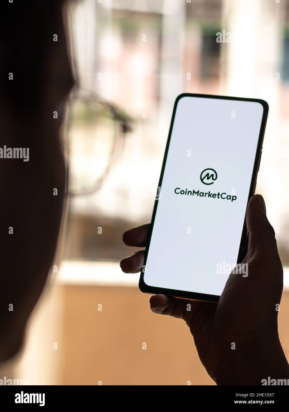 West Bangal, India - December 15, 2021 : CoinMarketCap logo on phone ...