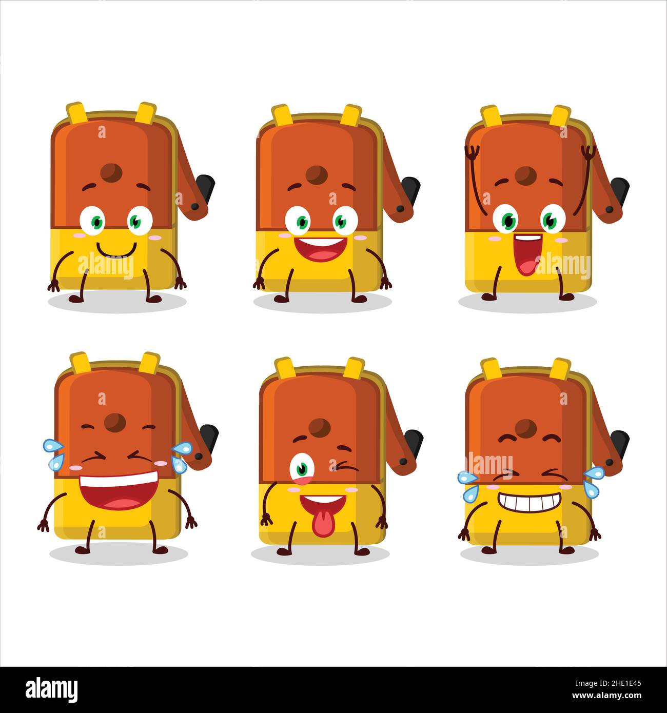 Cartoon character of orange pencil sharpener table with smile ...