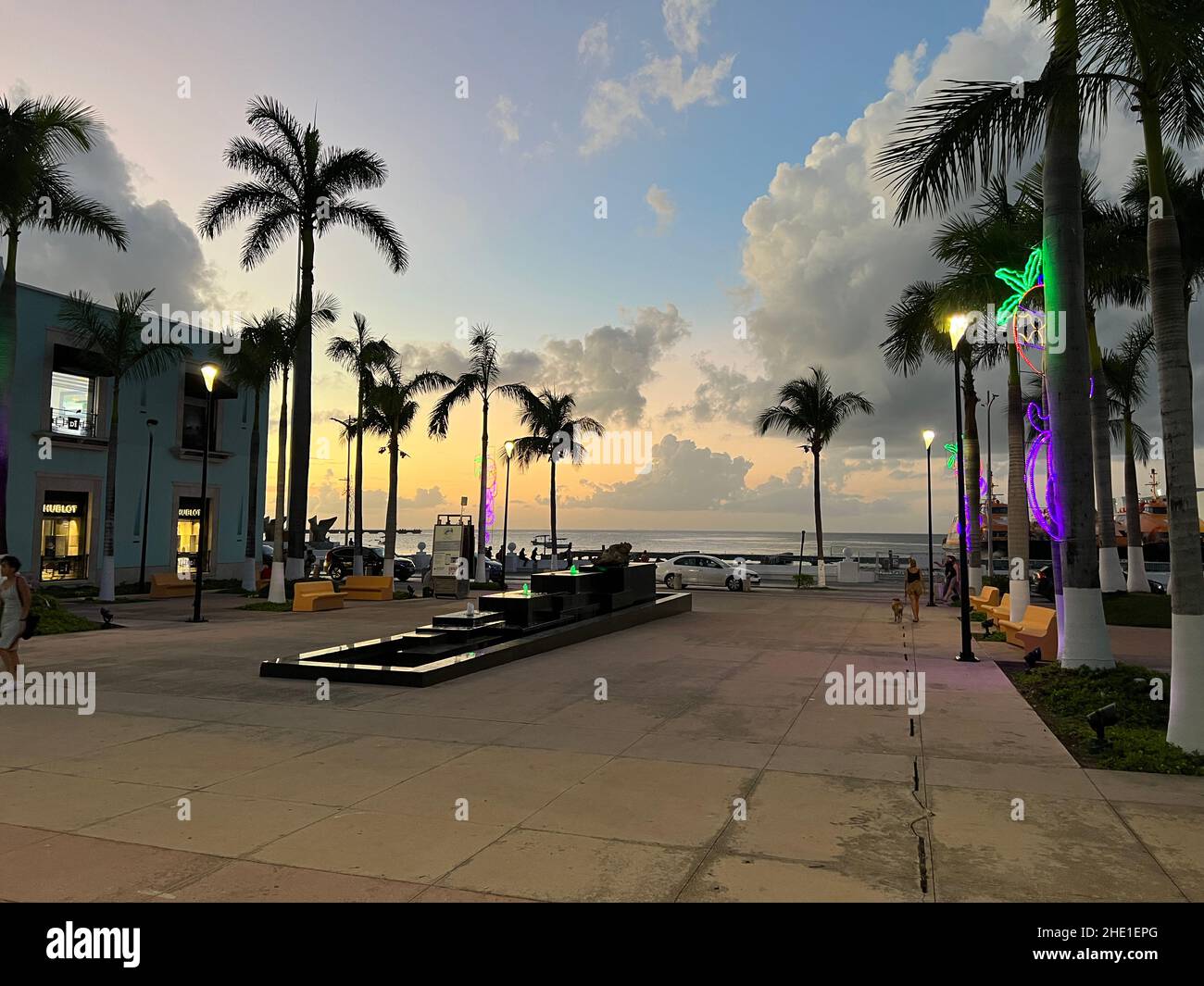 Cozumel, Quintana Roo, Mexico - December 17,2021: Streets of Cozumel in ...