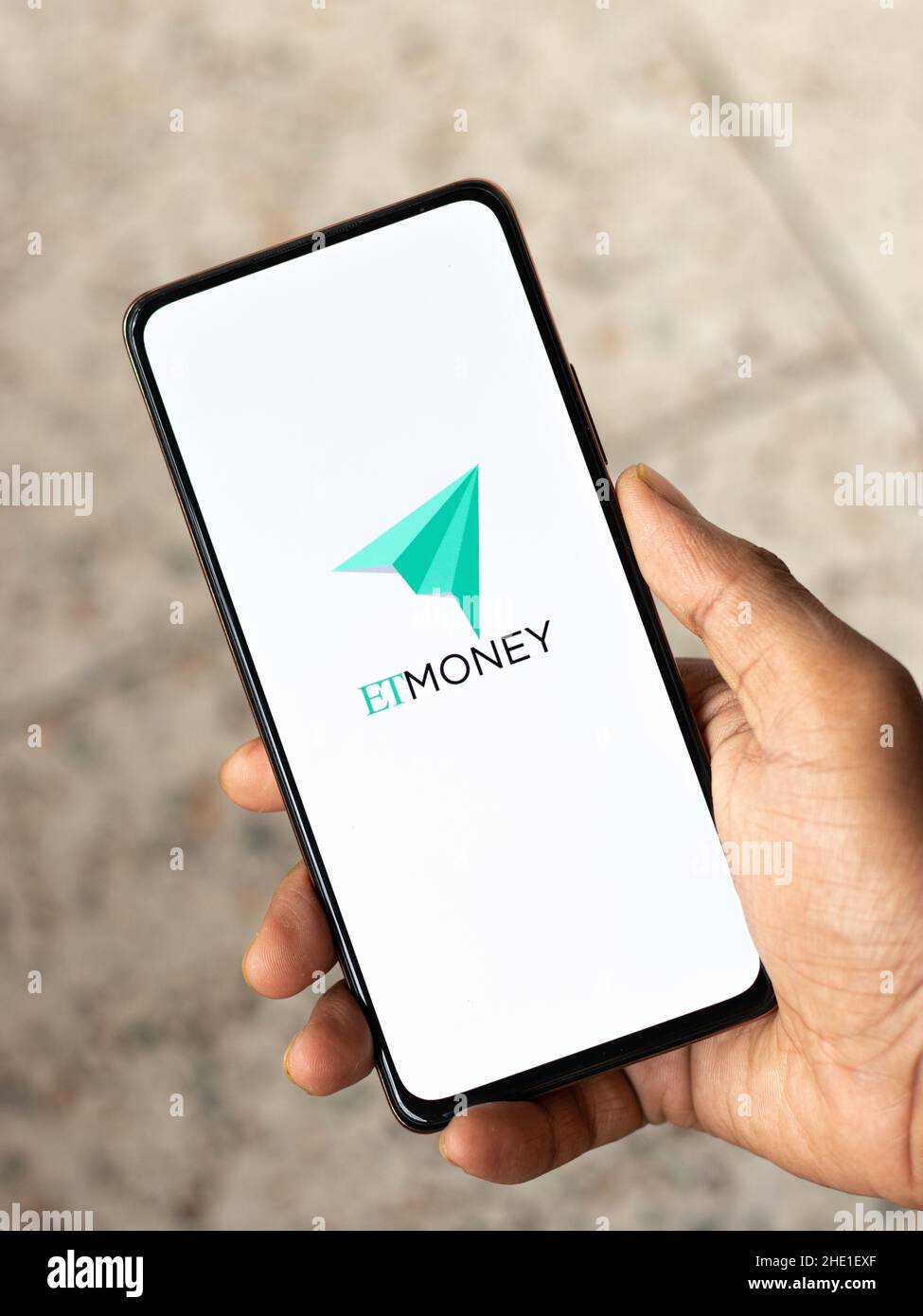West Bangal, India - January 7, 2022 : ET Money logo on phone screen ...