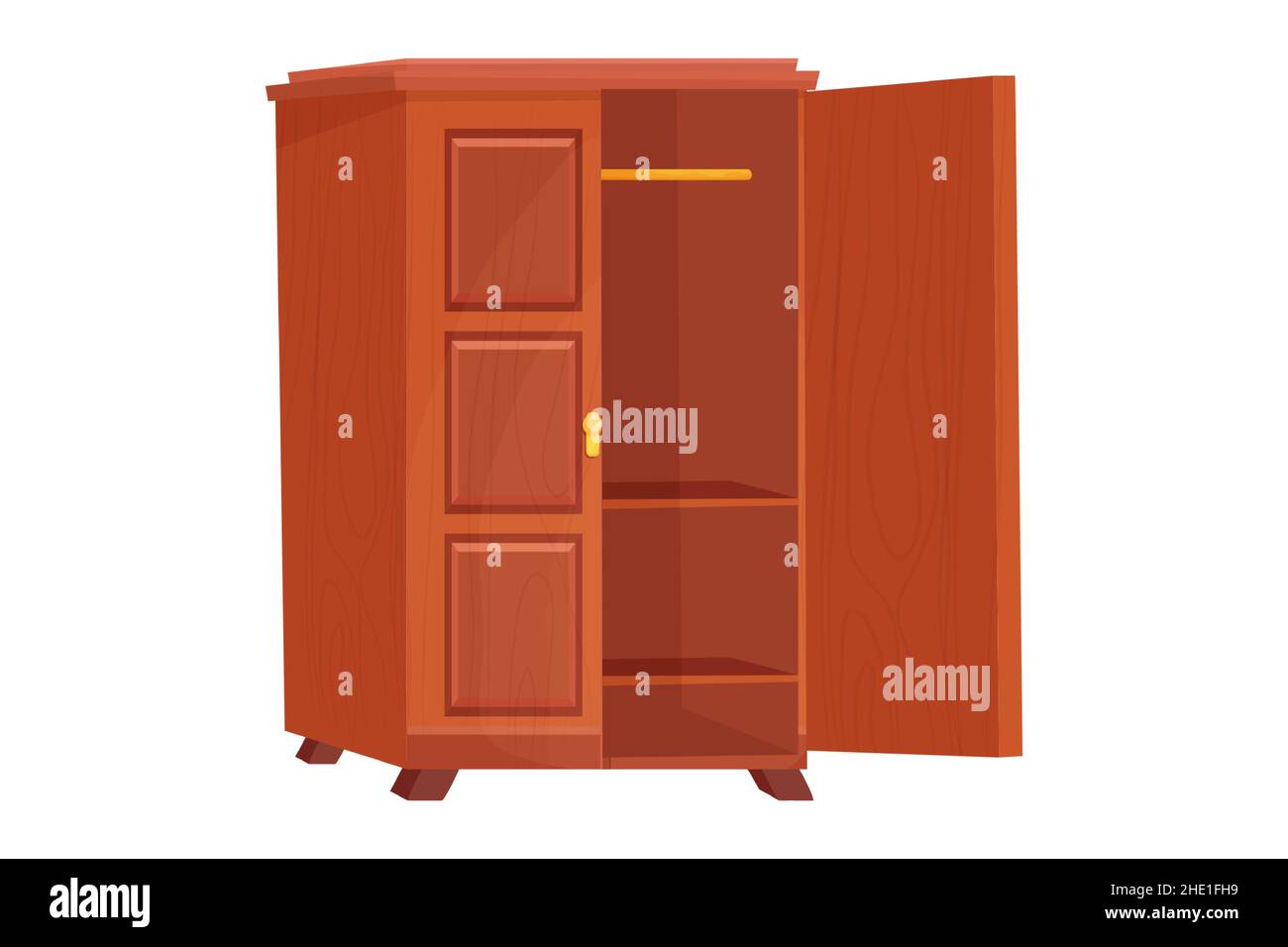 Home office inside cupboard Stock Vector Images - Alamy