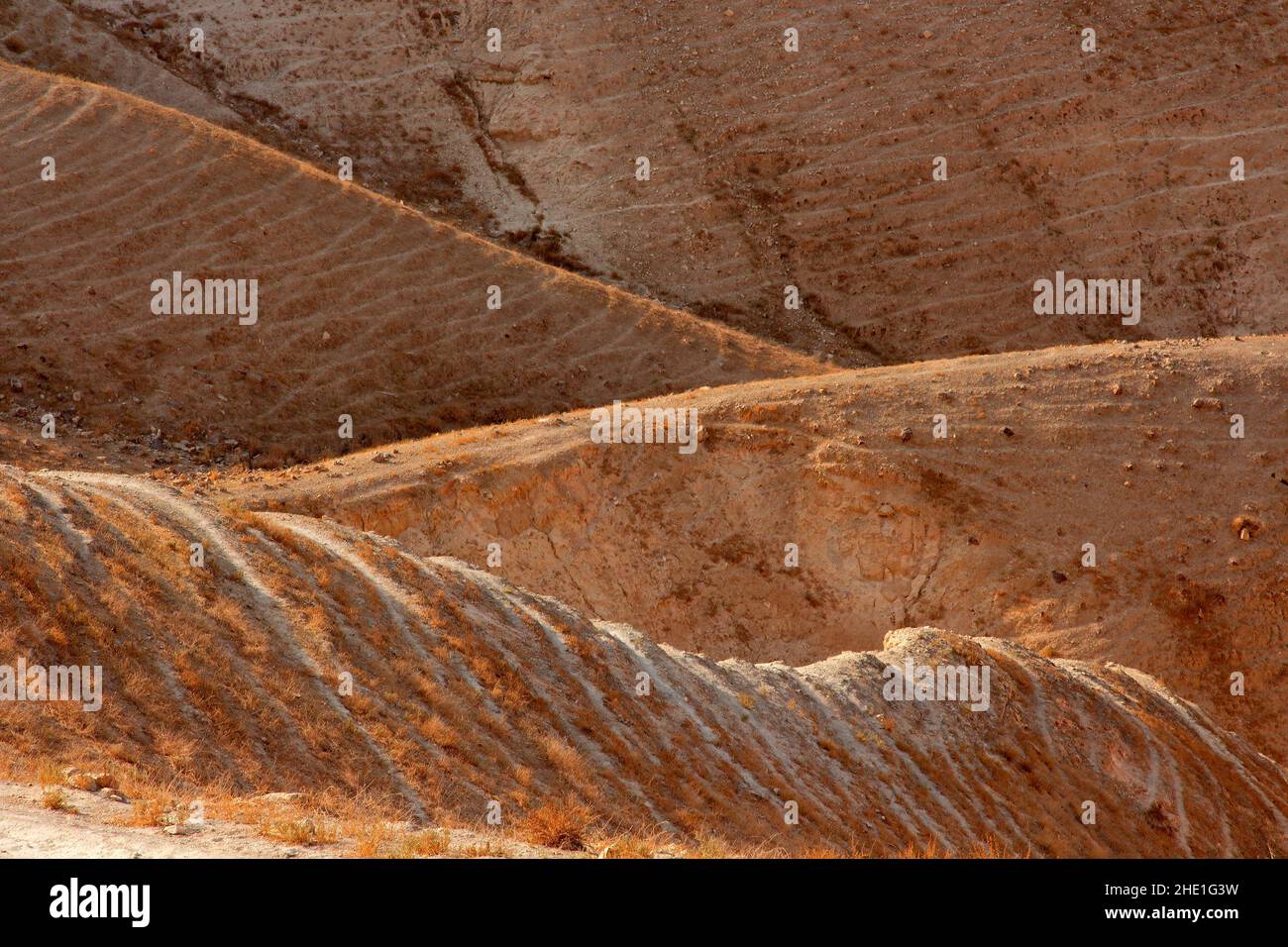 Scenic mountainous Judean desert landscape near Jericho, Israel Stock ...