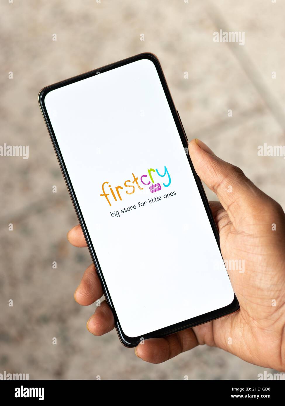 West Bangal, India - January 7, 2022 : FirstCry logo on phone screen ...