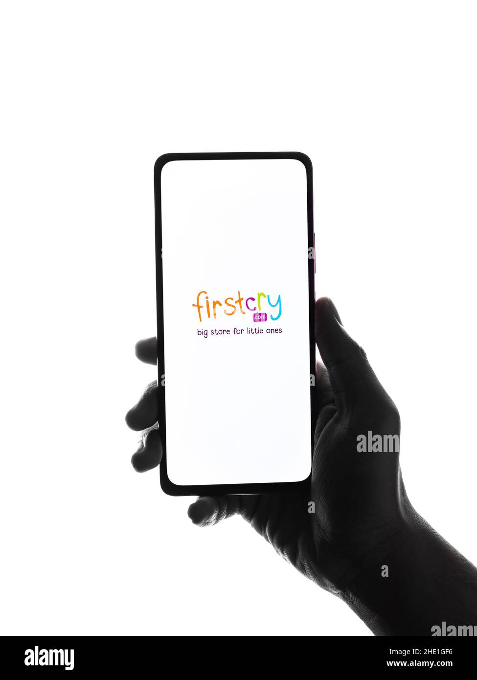 West Bangal, India - January 7, 2022 : FirstCry logo on phone screen ...