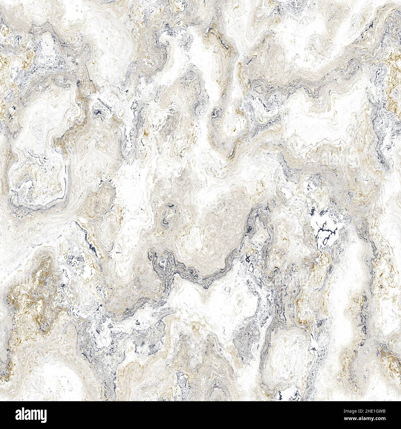 White tonal marbled seamless texture. Irregular pale ink blotch paint ...