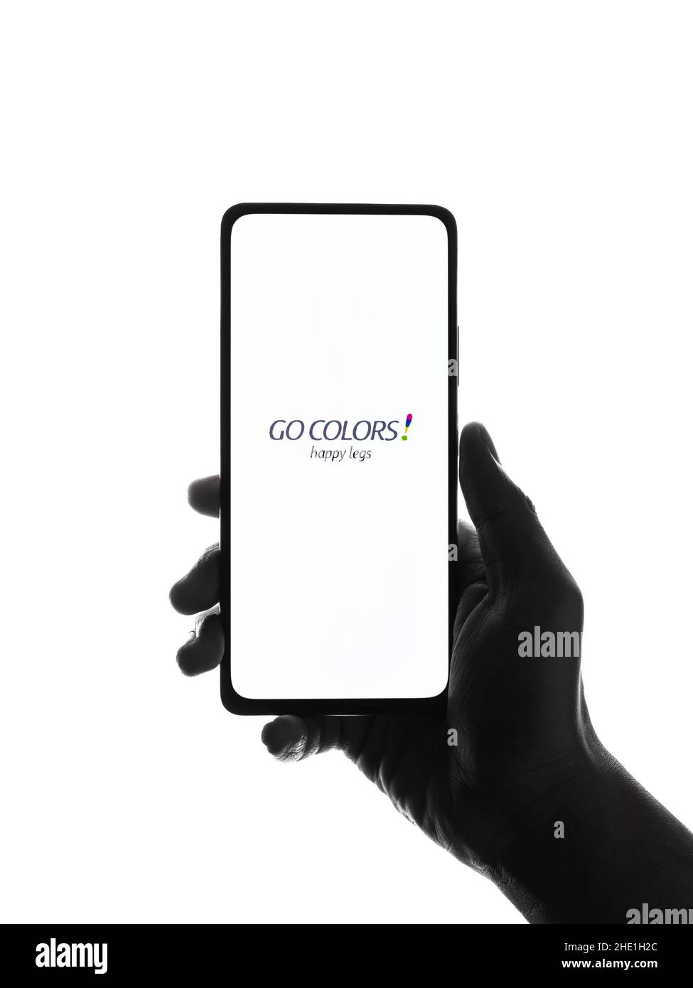 West Bangal, India - January 7, 2022 : Go colours logo on phone screen ...