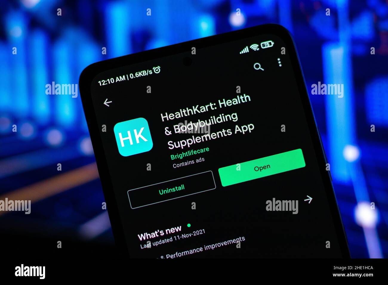 West Bangal, India - January 7, 2022 : HealthKart logo on phone screen ...