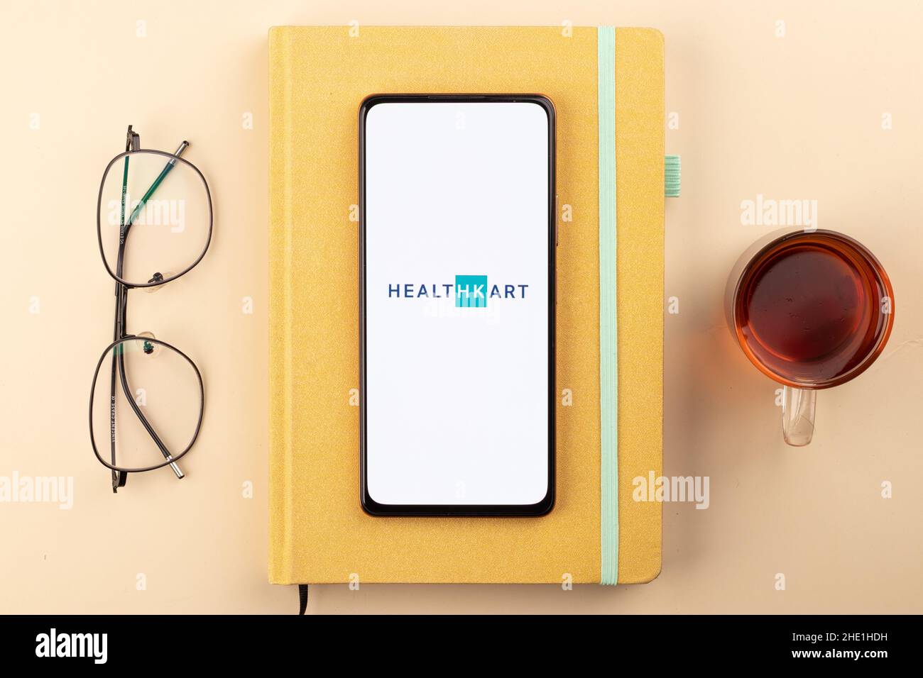 West Bangal, India - January 7, 2022 : HealthKart logo on phone screen ...