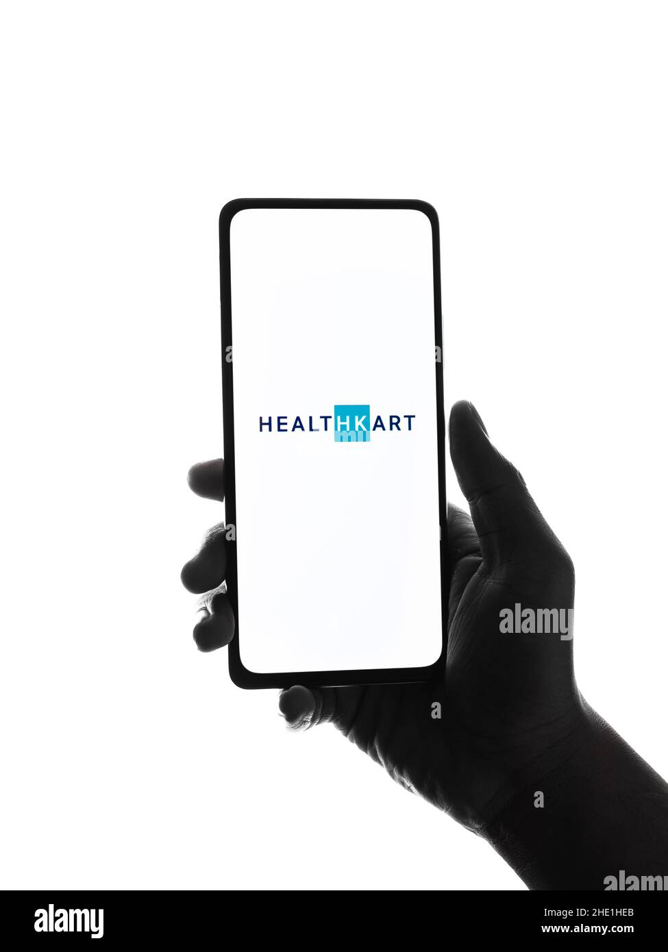 West Bangal, India - January 7, 2022 : HealthKart logo on phone screen ...