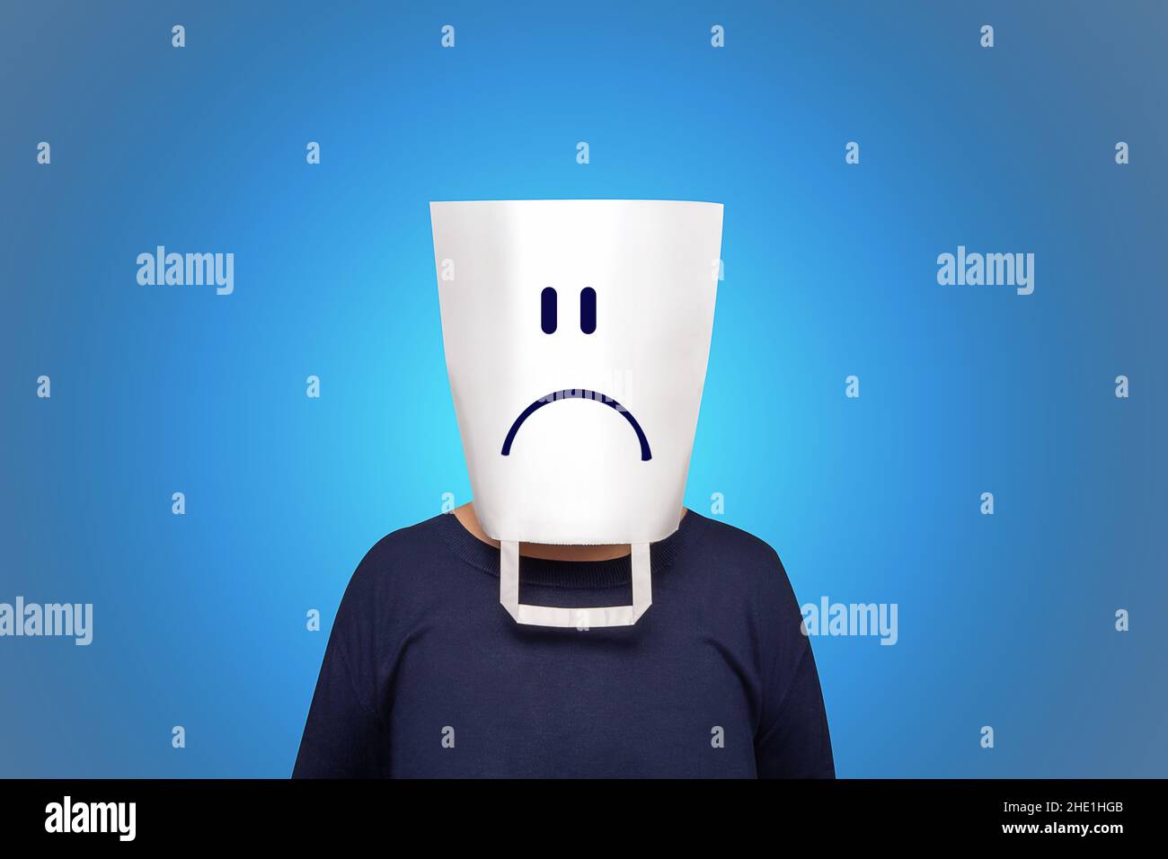 Blue monday depression concept hi-res stock photography and images - Alamy