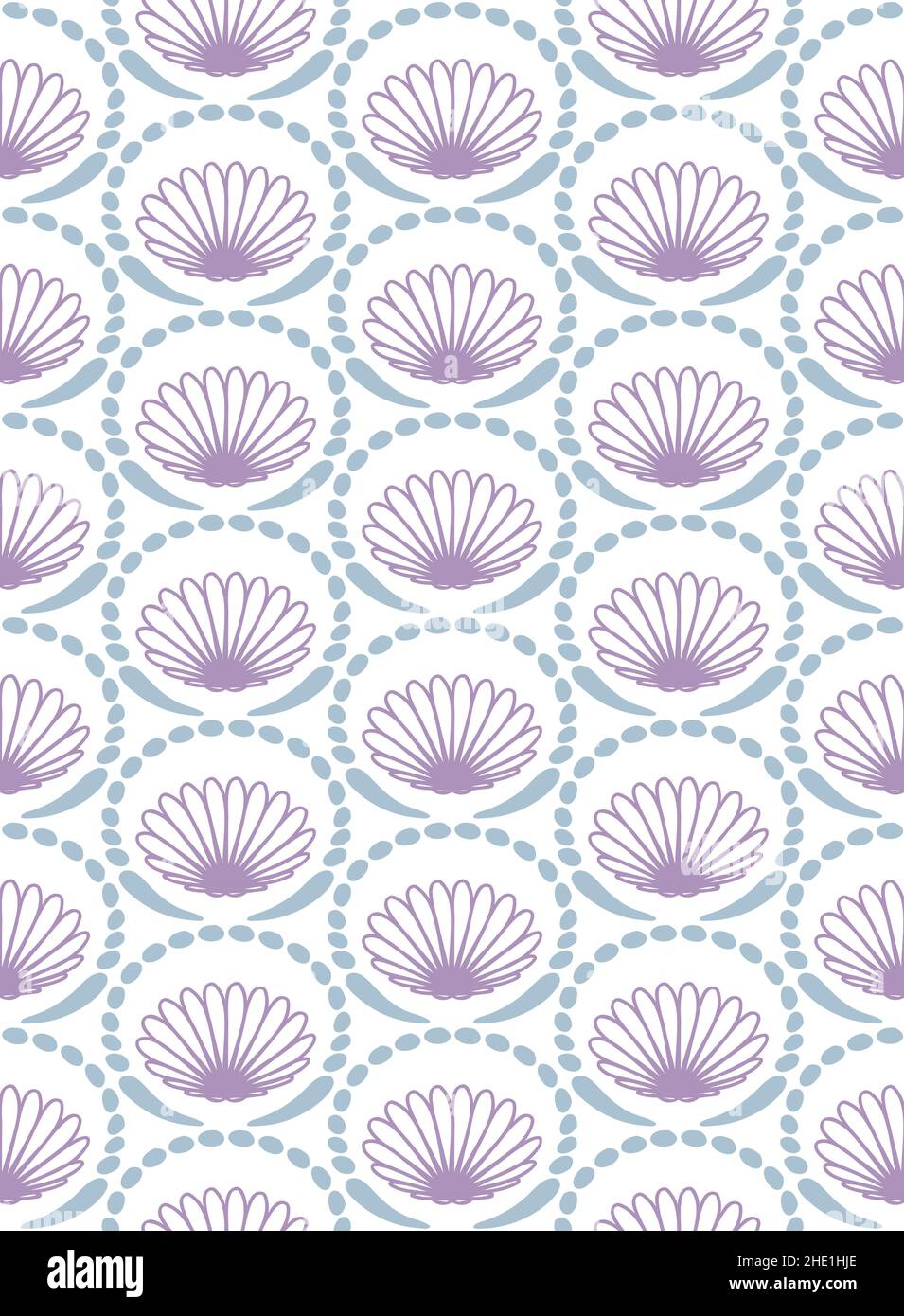 Lotus flower folklore seamless pattern. Block print floral traditional ...