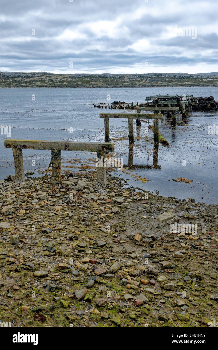 Port Stanley - View of Old harbour - Falkland Islands -28th of February ...