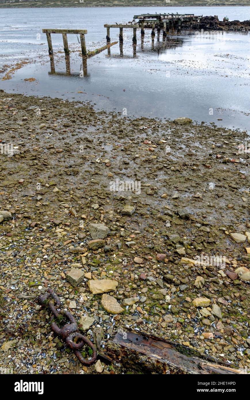 Port Stanley - View of Old harbour - Falkland Islands -28th of February ...