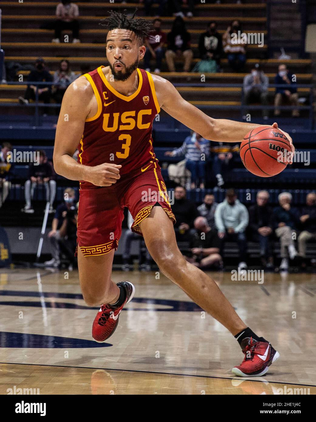 January 06 2022 Berkeley, CA U.S.A. USC Trojans forward Isaiah Mobley ...