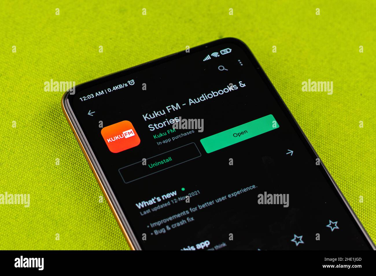 West Bangal, India - December 15, 2021 : KUKU FM logo on phone screen ...