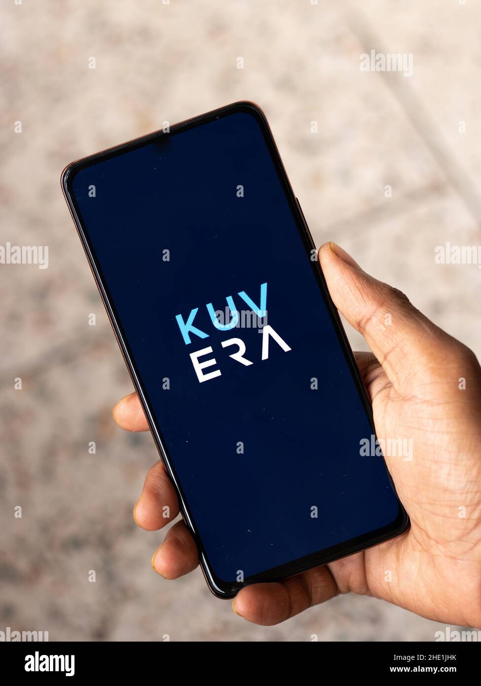 West Bangal, India - December 15, 2021 : Kuvera logo on phone screen ...
