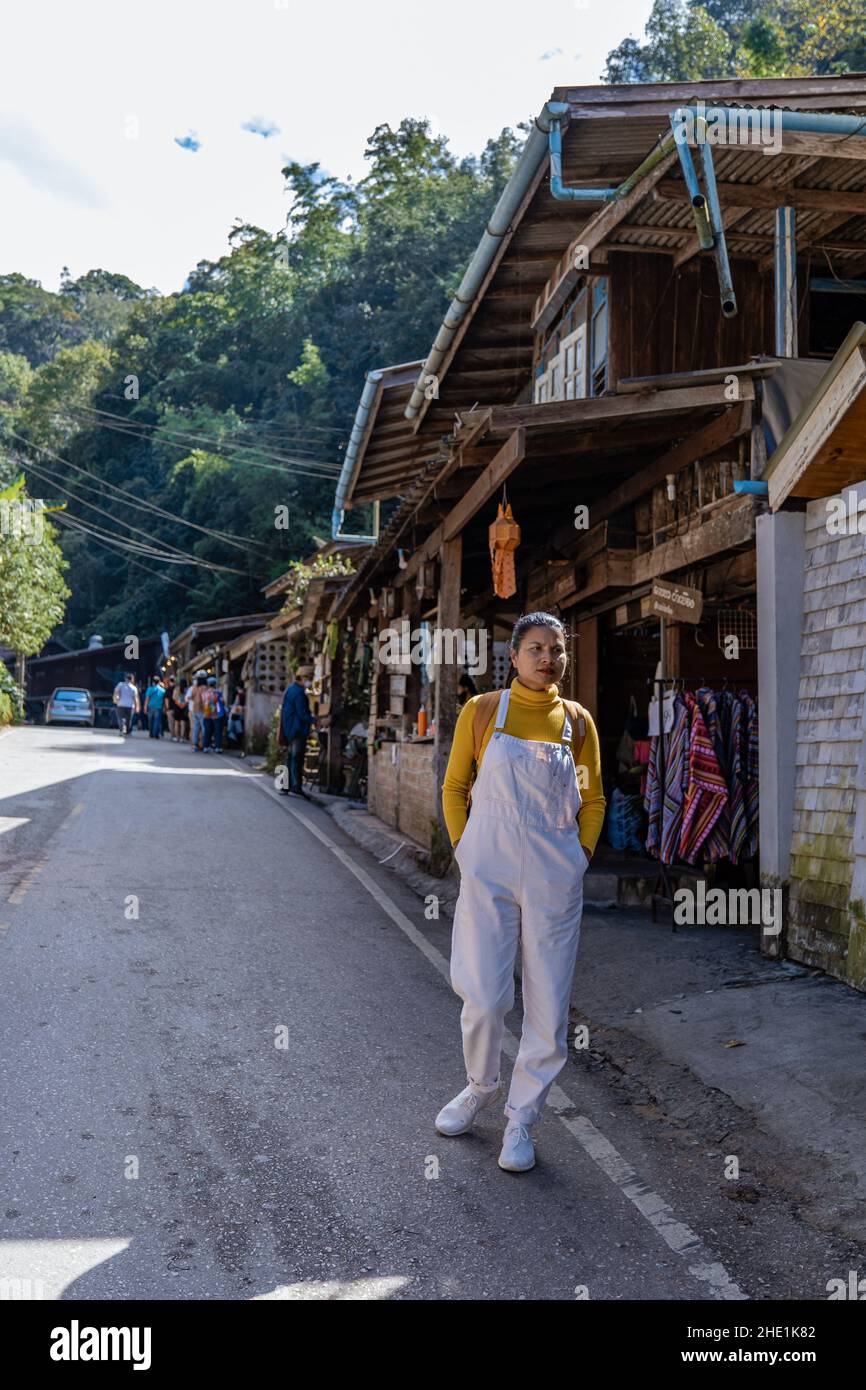 Mae Kampong Pang Klang village in Chiang Mai Thailand a Woman visited ...