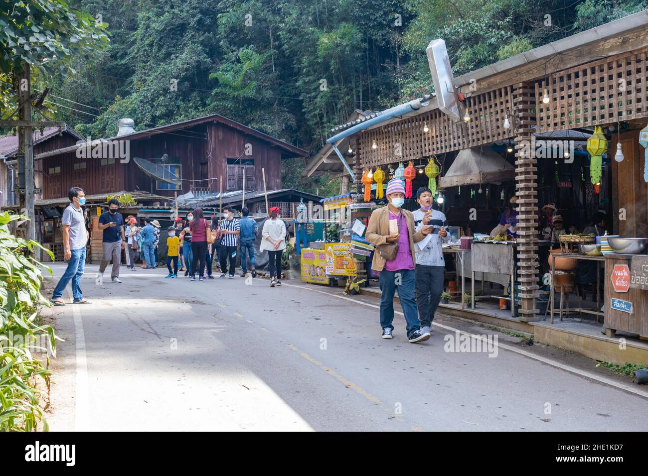 Mae Kampong Pang Klang village in Chiang Mai Thailand December 2021 ...