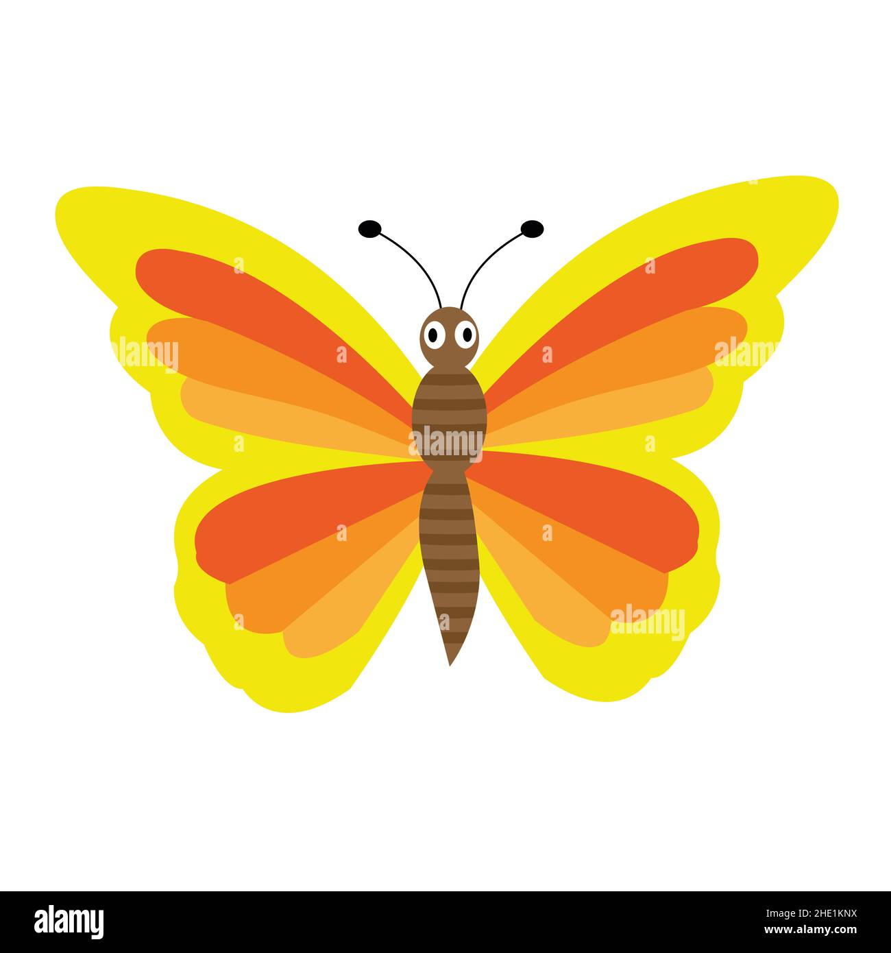 Butterflies clip art Cut Out Stock Images & Pictures - Alamy