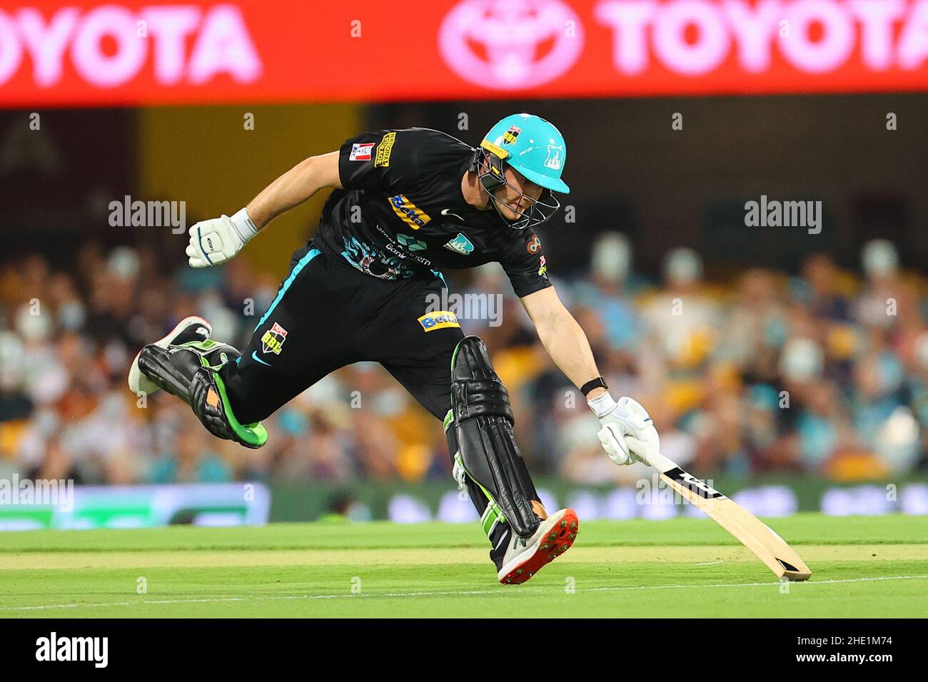 Brisbane, UK. 08th Jan, 2022. Bryce Street of the Brisbane Heat makes a ...