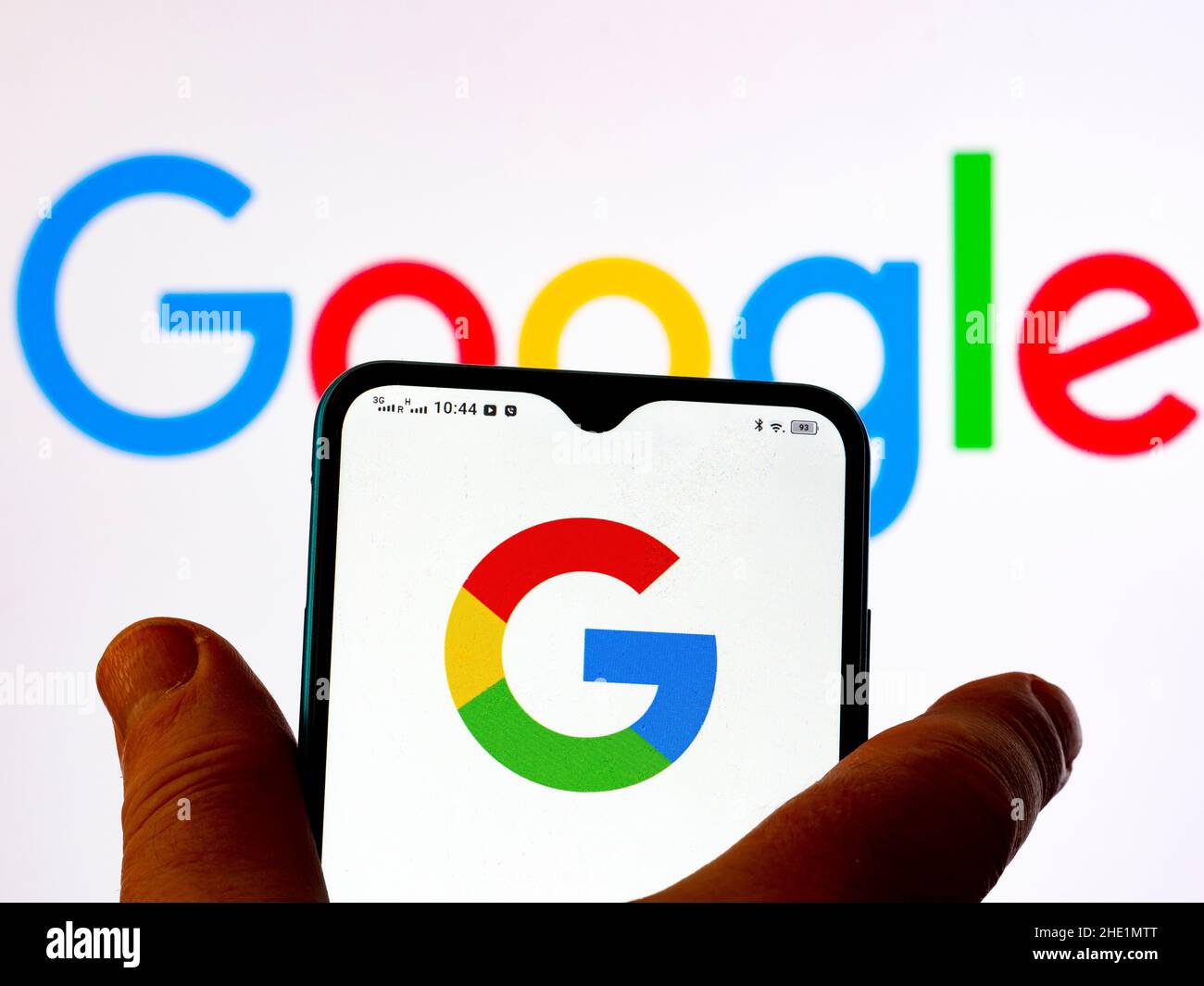 Photo illustration google logo hi-res stock photography and images - Alamy