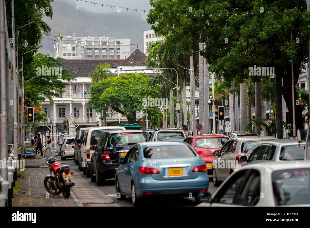 Government House in Port Louis, the capital city of Mauritius. Built by ...