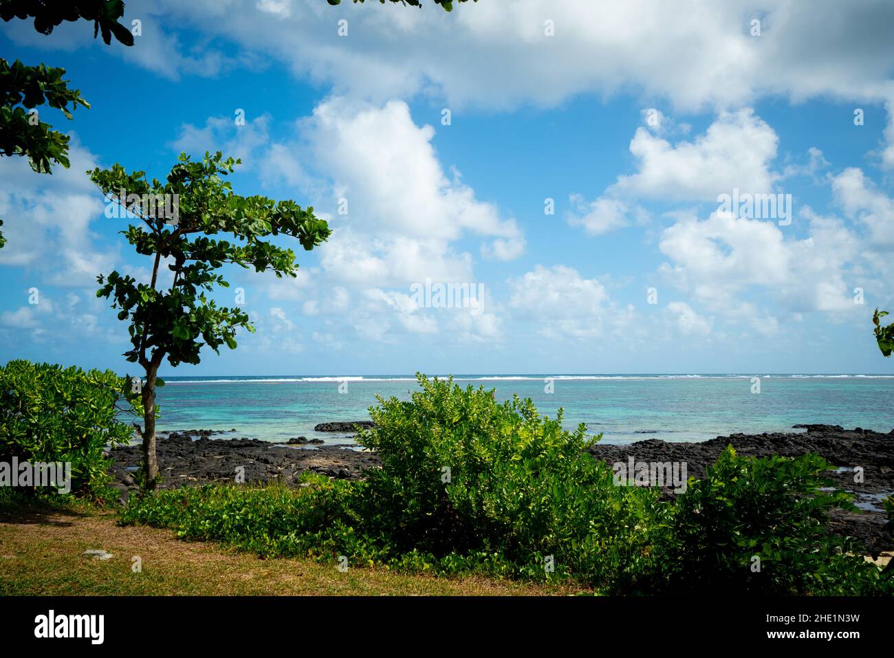 Blue Bay, Mauritius Stock Photo - Alamy