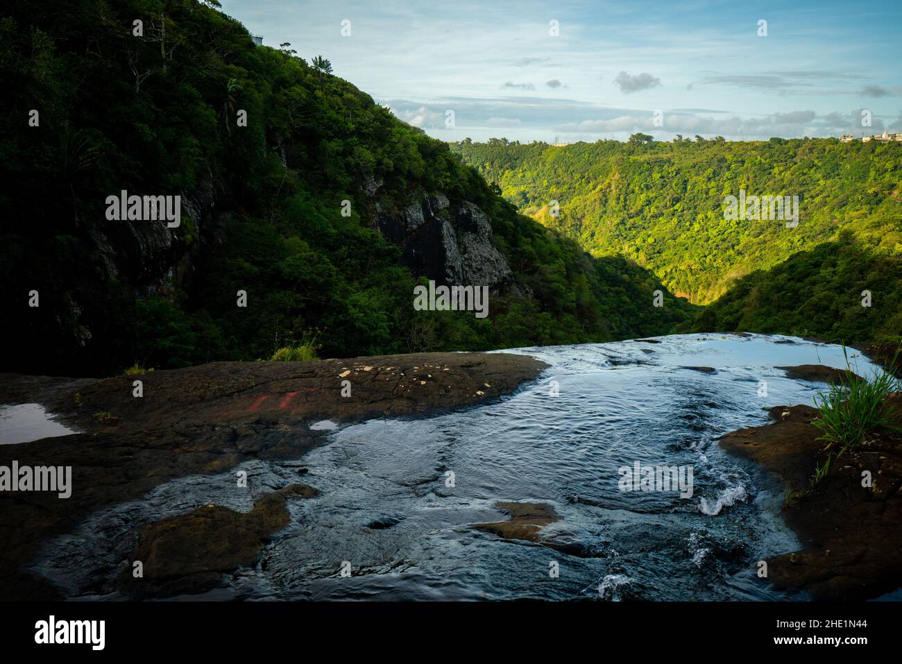 Seven Cascades or Tamarind Falls in Mauritius Stock Photo - Alamy