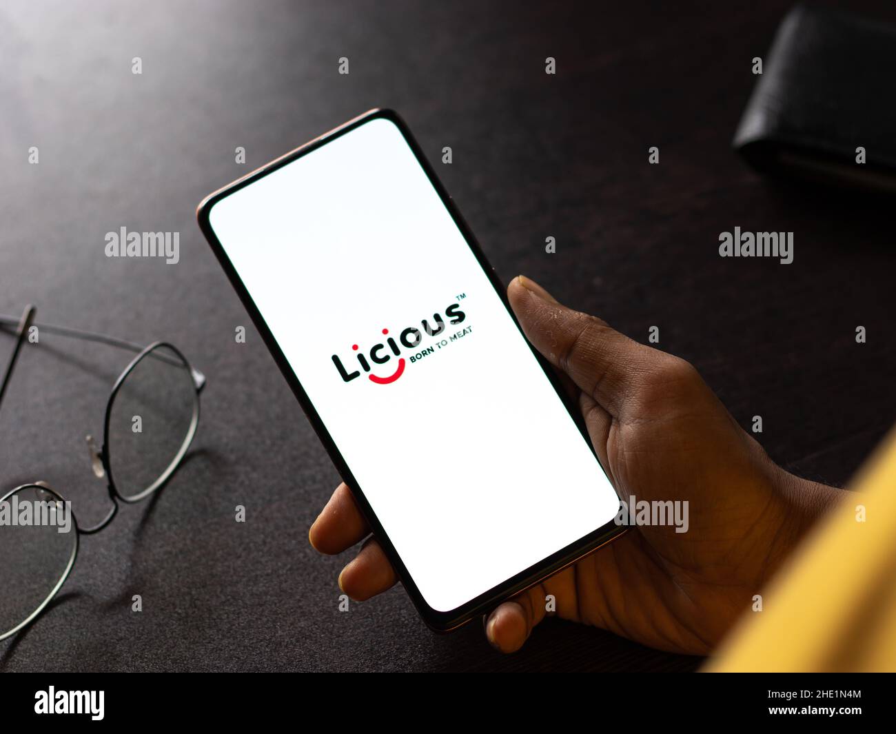 West Bangal, India - January 7, 2022 : Licious logo on phone screen ...