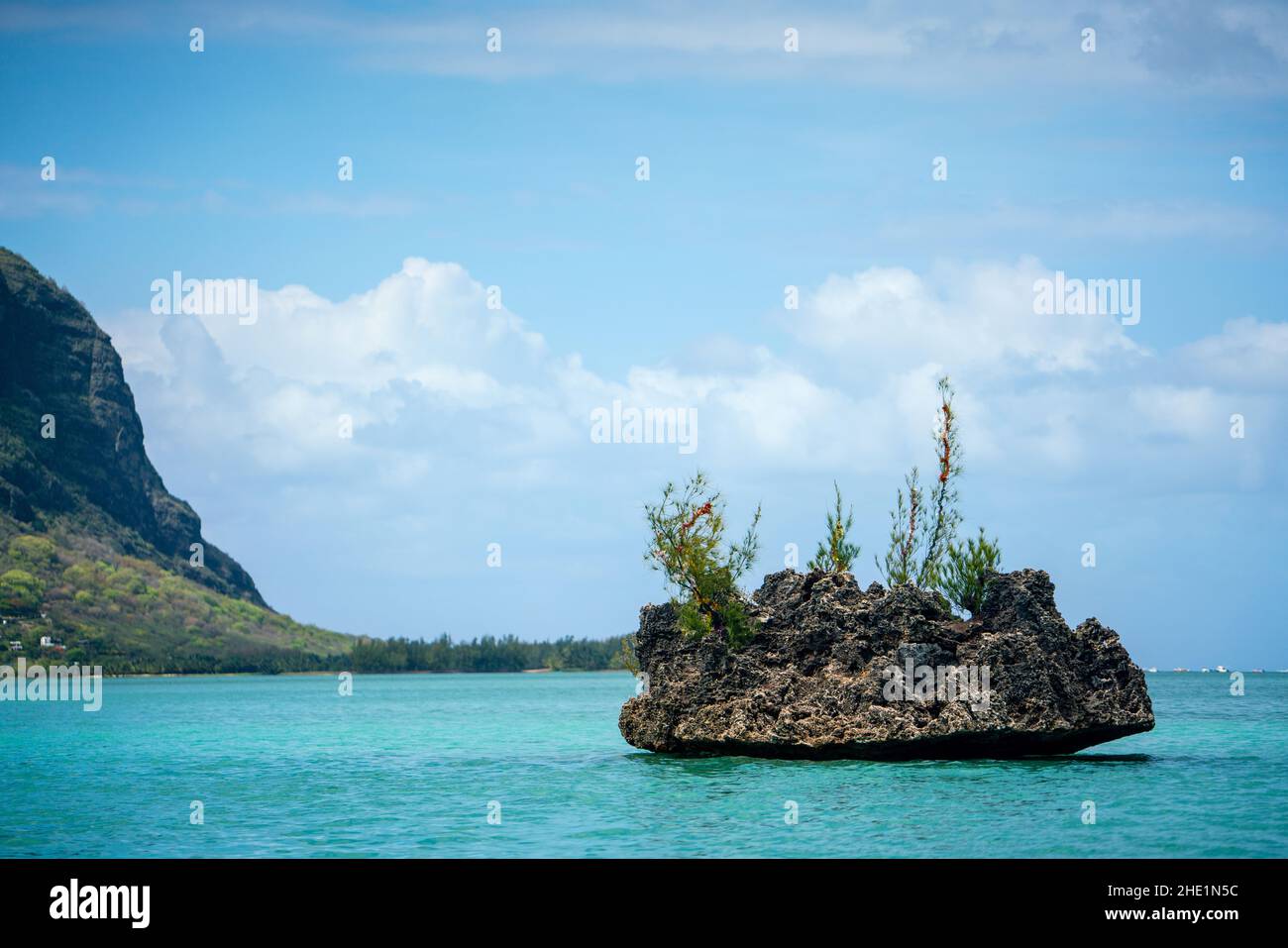 The Crystal Rock off the coast of Mauritius Stock Photo - Alamy