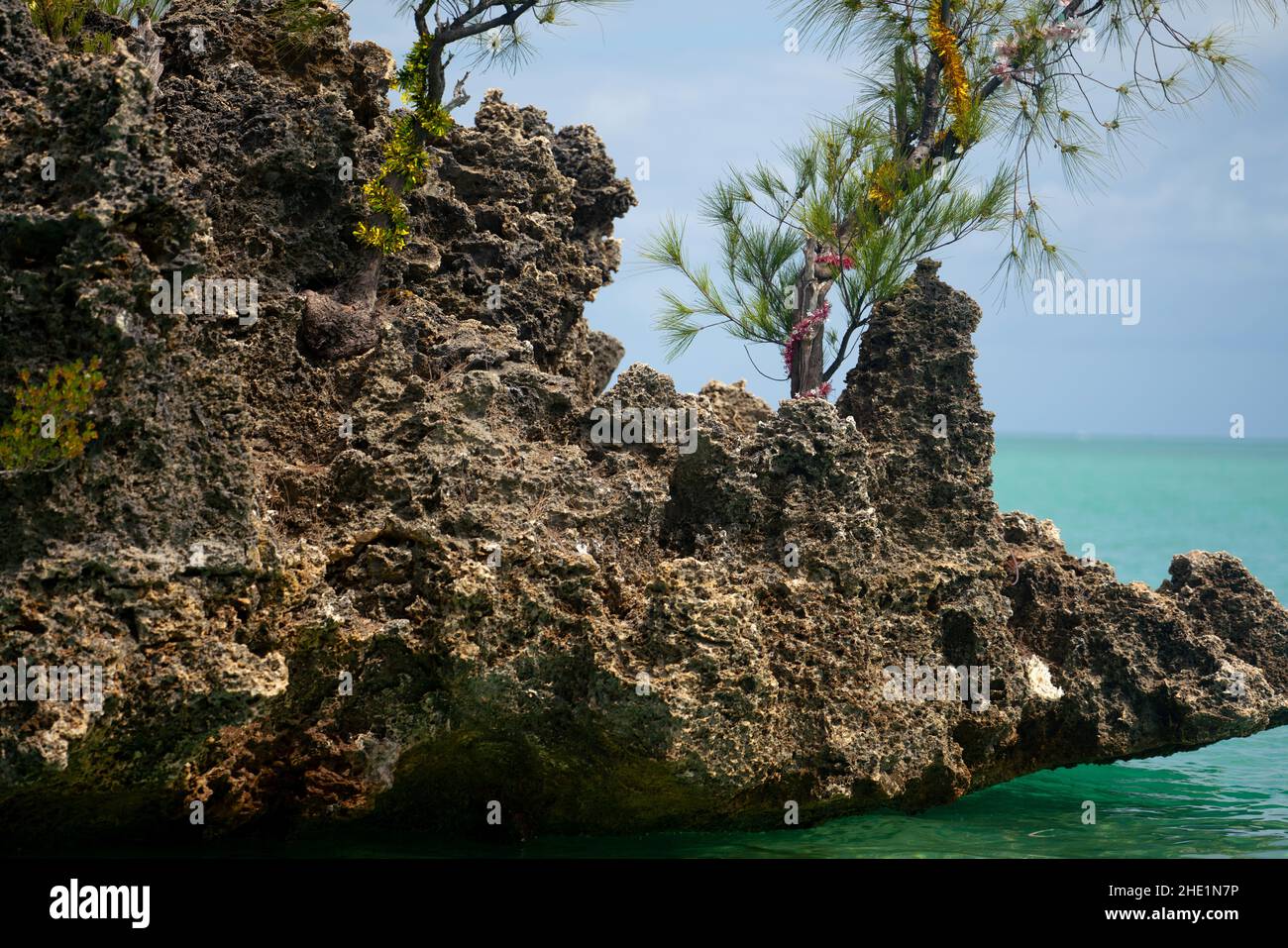 The Crystal Rock off the coast of Mauritius Stock Photo - Alamy