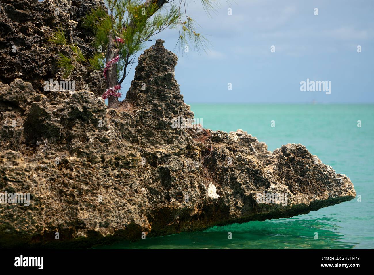 The Crystal Rock off the coast of Mauritius Stock Photo - Alamy