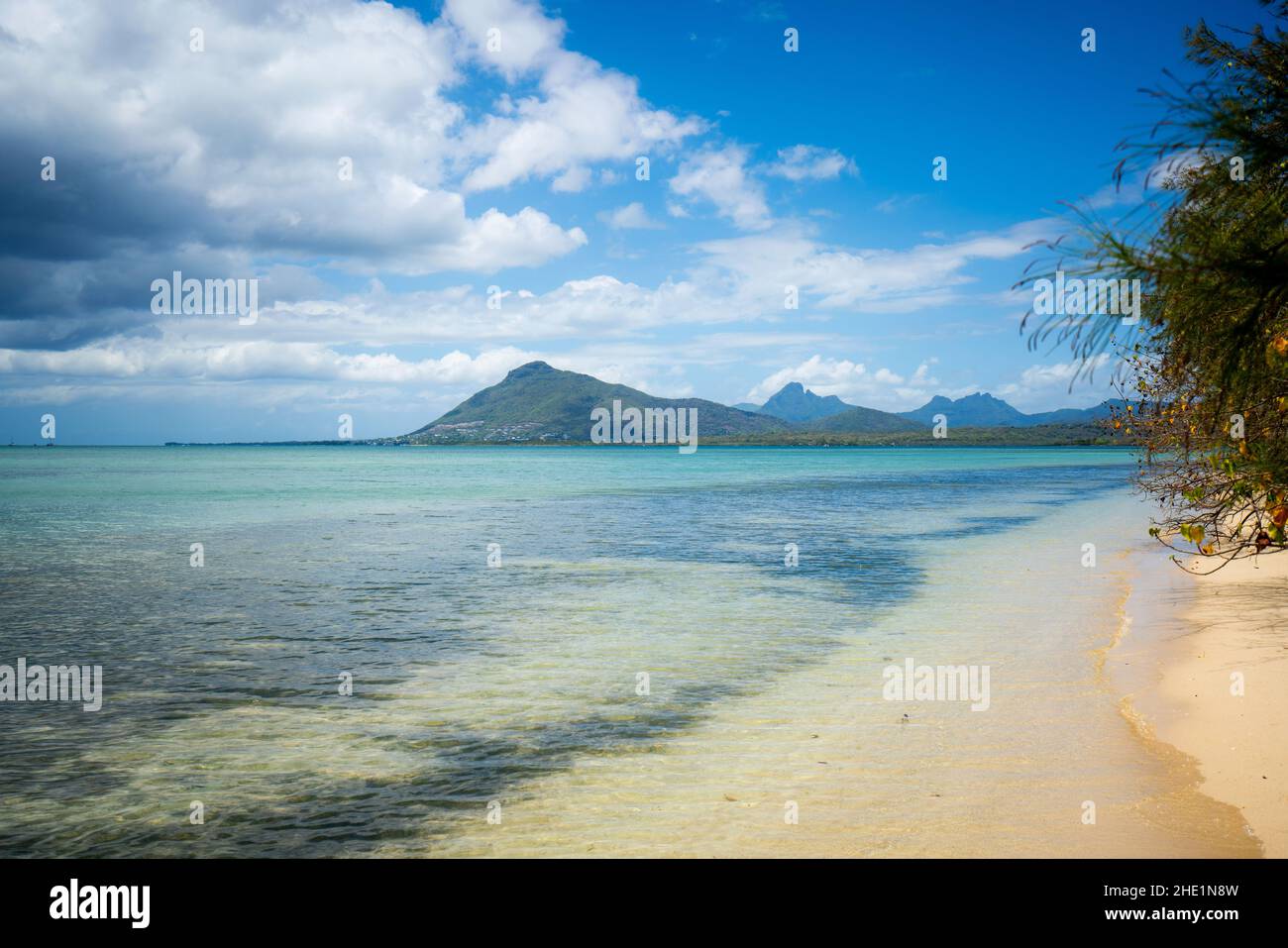 Beach in Mauritius Stock Photo - Alamy