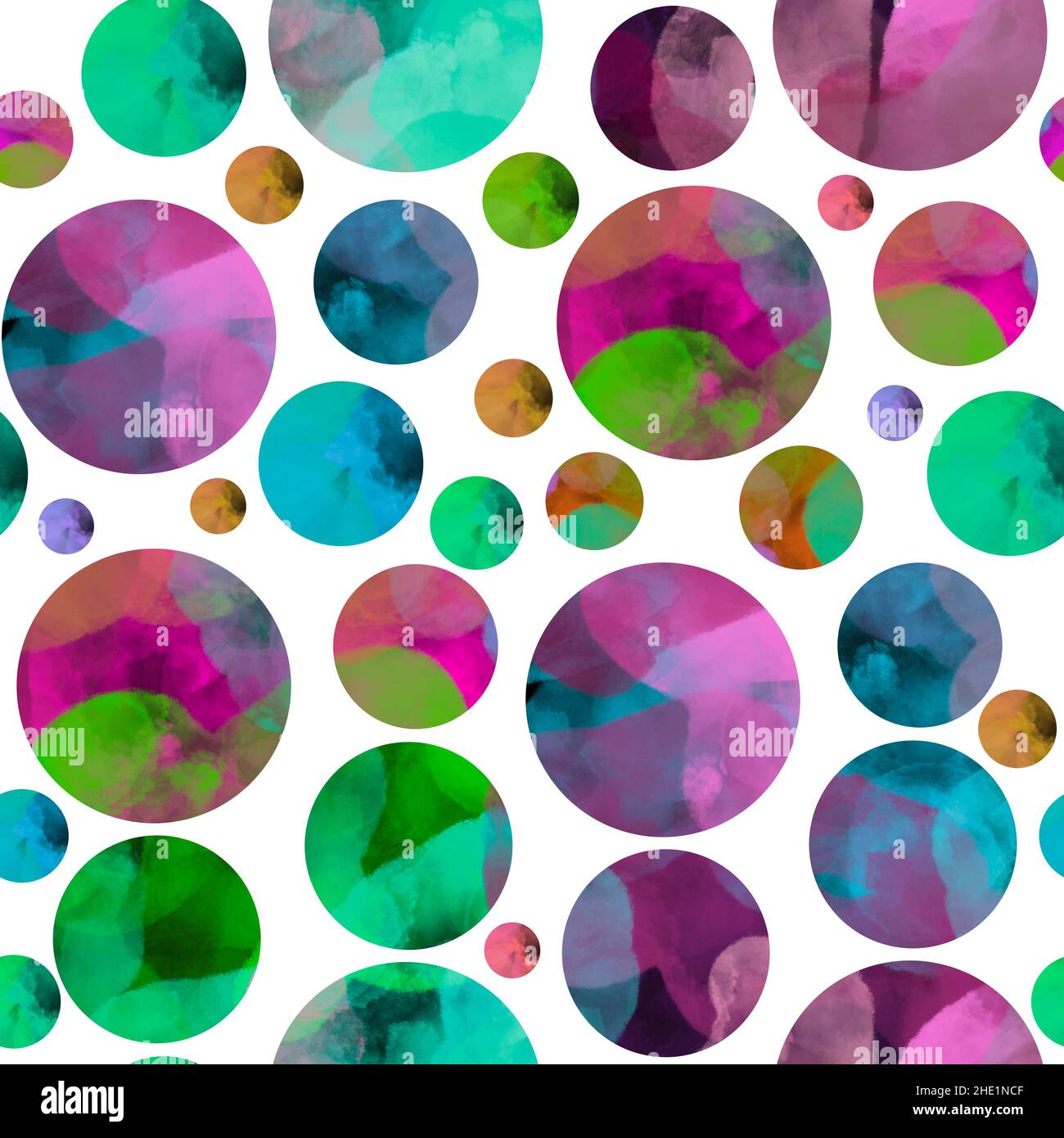 Abstract seamless coloured dots pattern for fabrics and textiles and ...