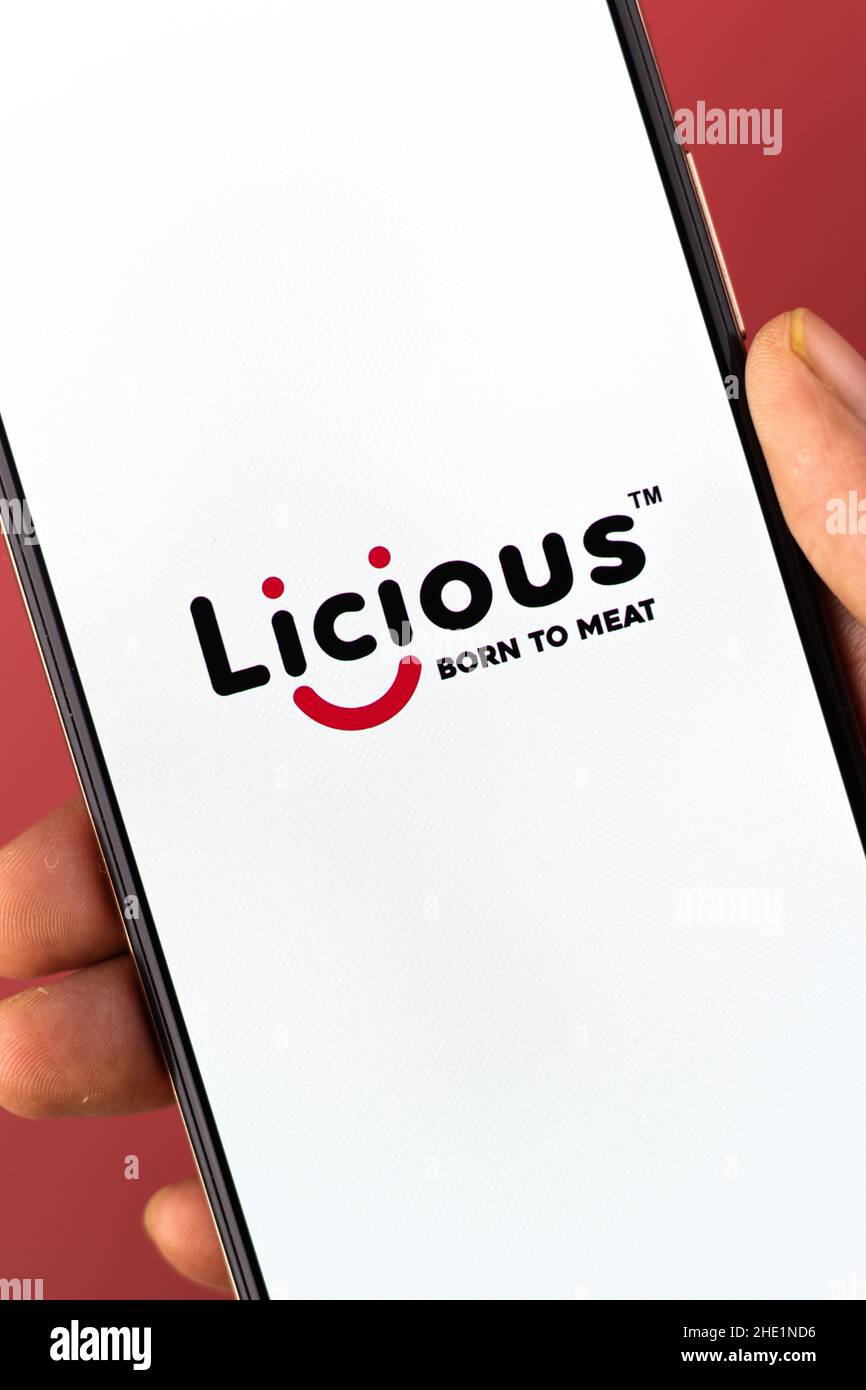 West Bangal, India - January 7, 2022 : Licious logo on phone screen ...
