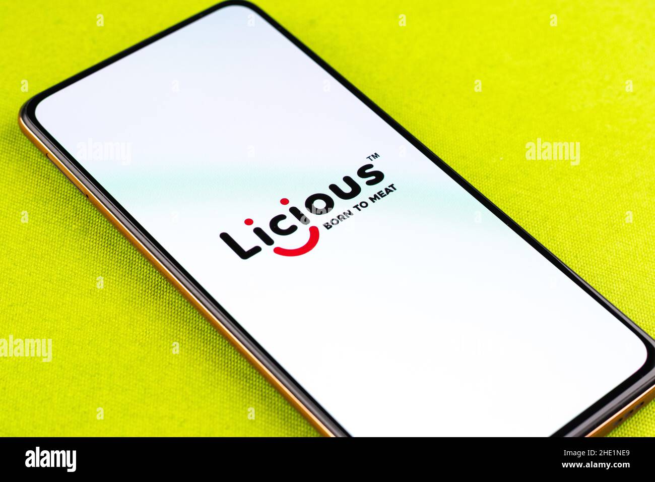 West Bangal, India - January 7, 2022 : Licious logo on phone screen ...