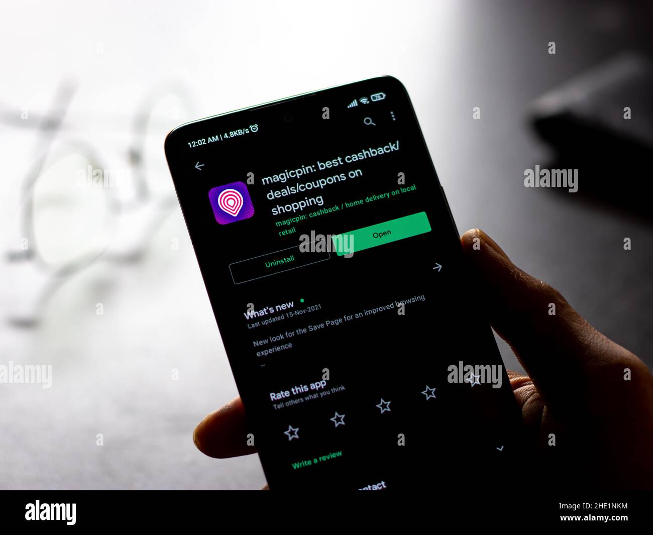 West Bangal, India - December 15, 2021 : Magicpin logo on phone screen ...