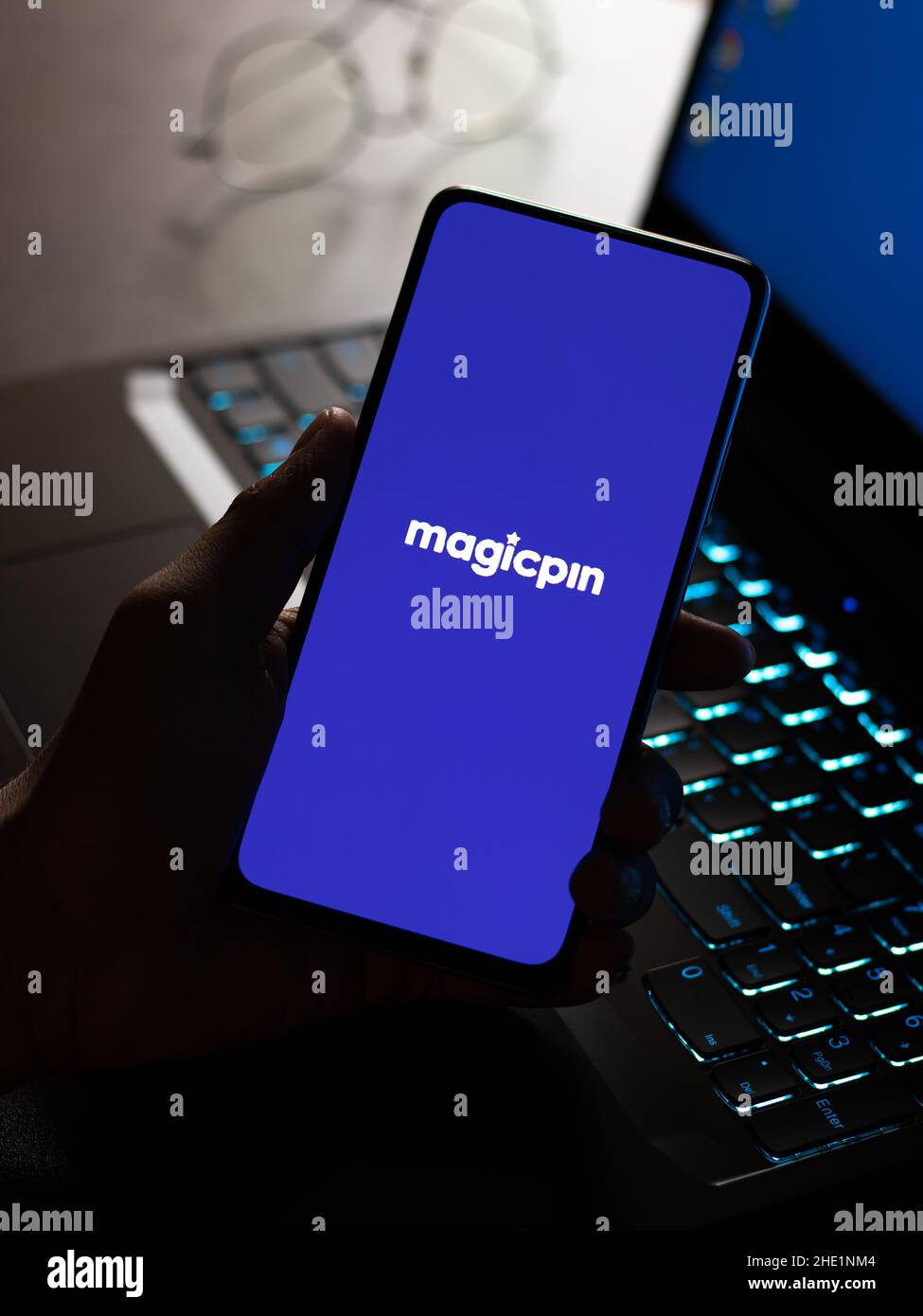 West Bangal, India - December 15, 2021 : Magicpin logo on phone screen ...