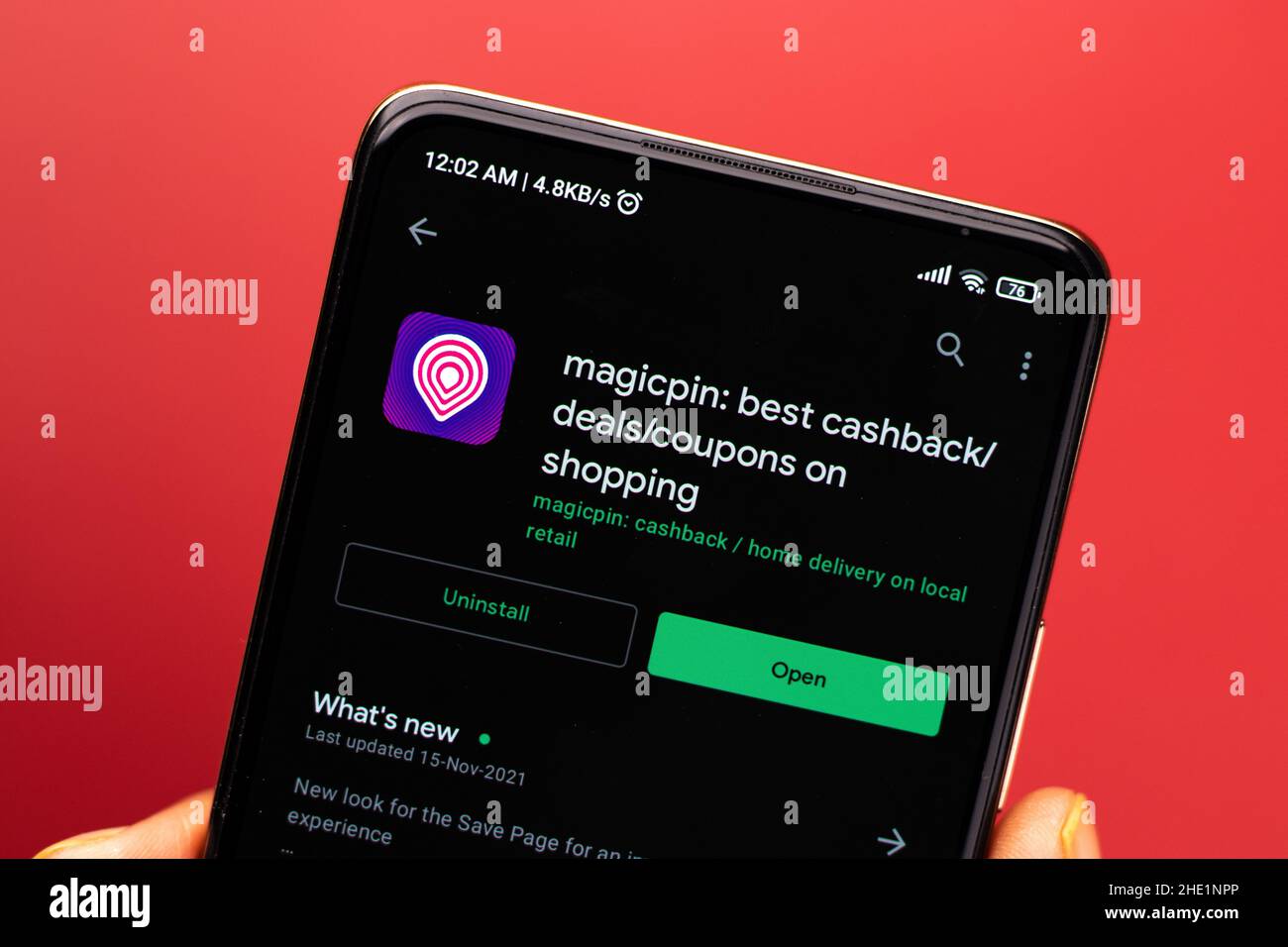 West Bangal, India - December 15, 2021 : Magicpin logo on phone screen ...